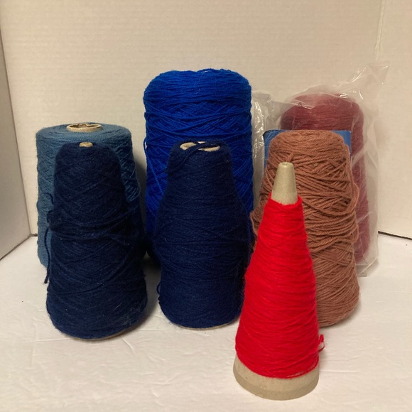 Star Tamm | Other | Lot Of 7 Cone Spool Bulky Star Tamm Weaving Craft ...